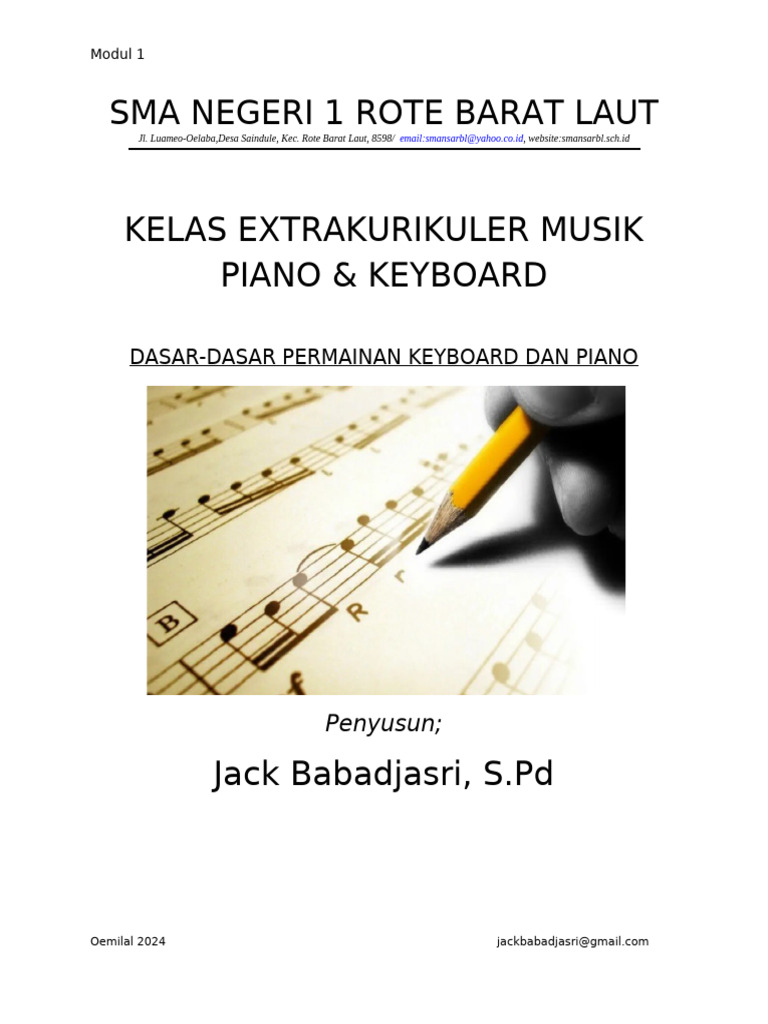 Dasar Permainan Piano & Keyboard | PDF