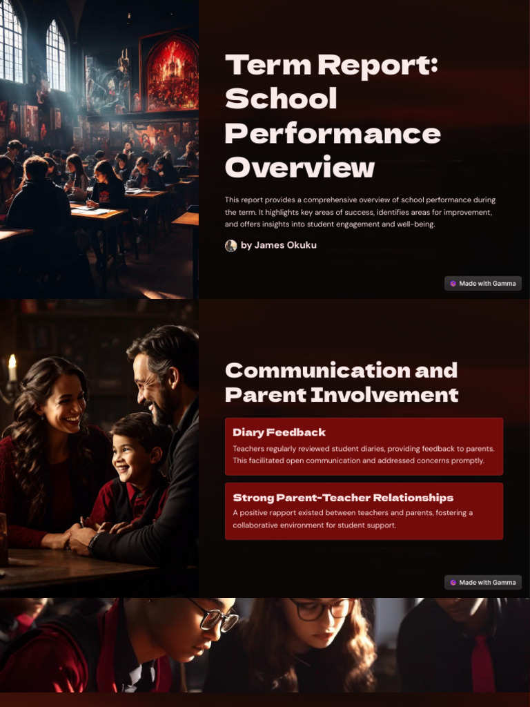 Term Report School Performance Overview | PDF