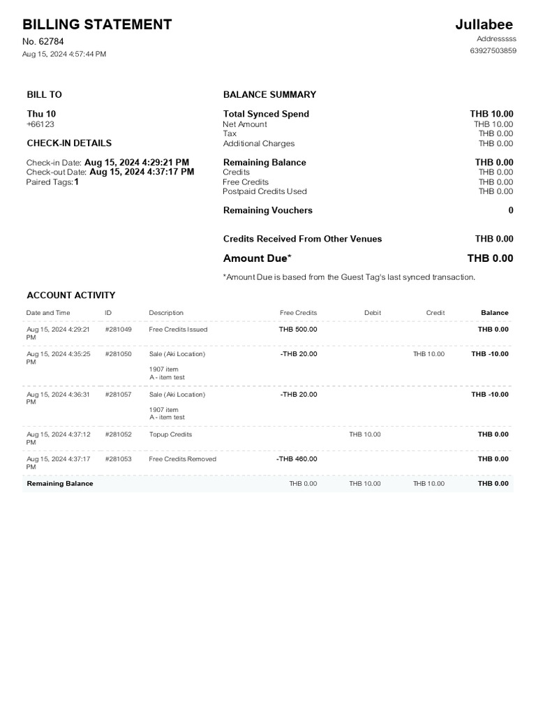 2024-08-15 09 - 57 - 44 Jullabee Billing Statement | PDF