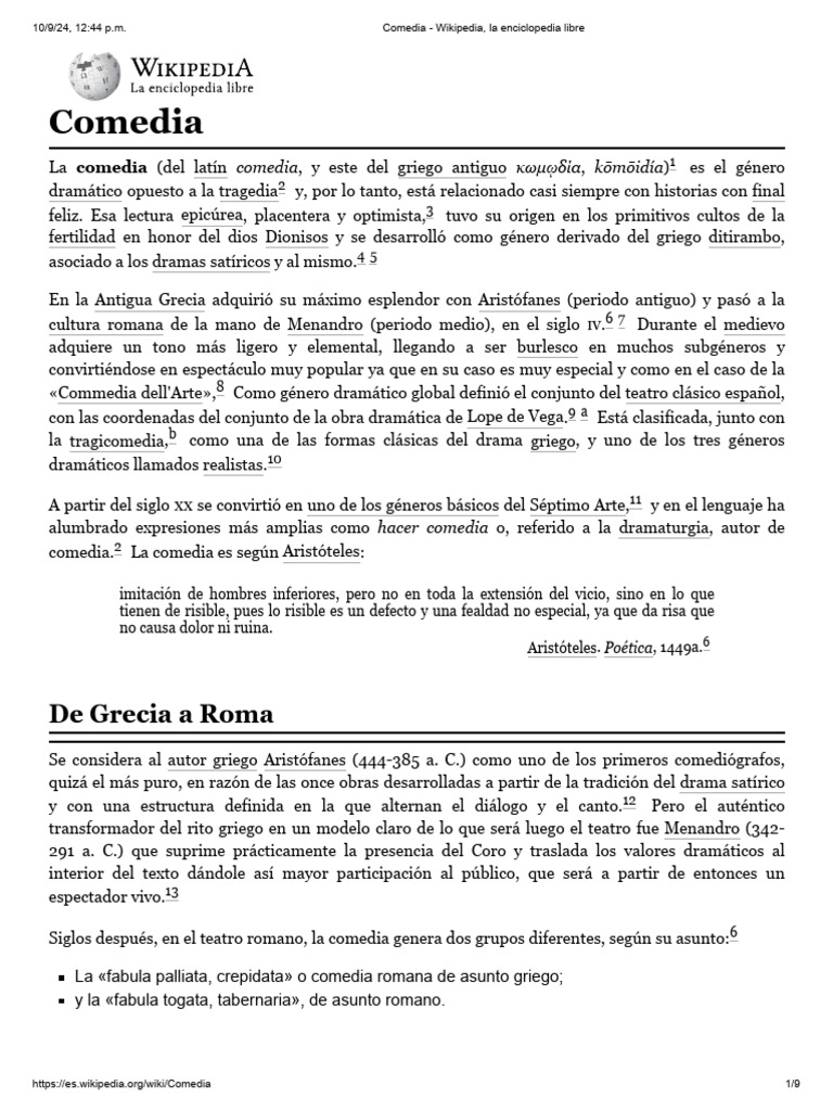 Comedia | PDF