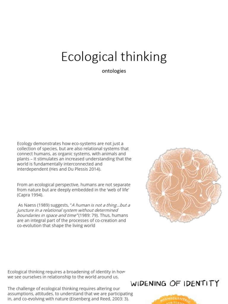 Ecological Thinking - Lecture 1 | PDF