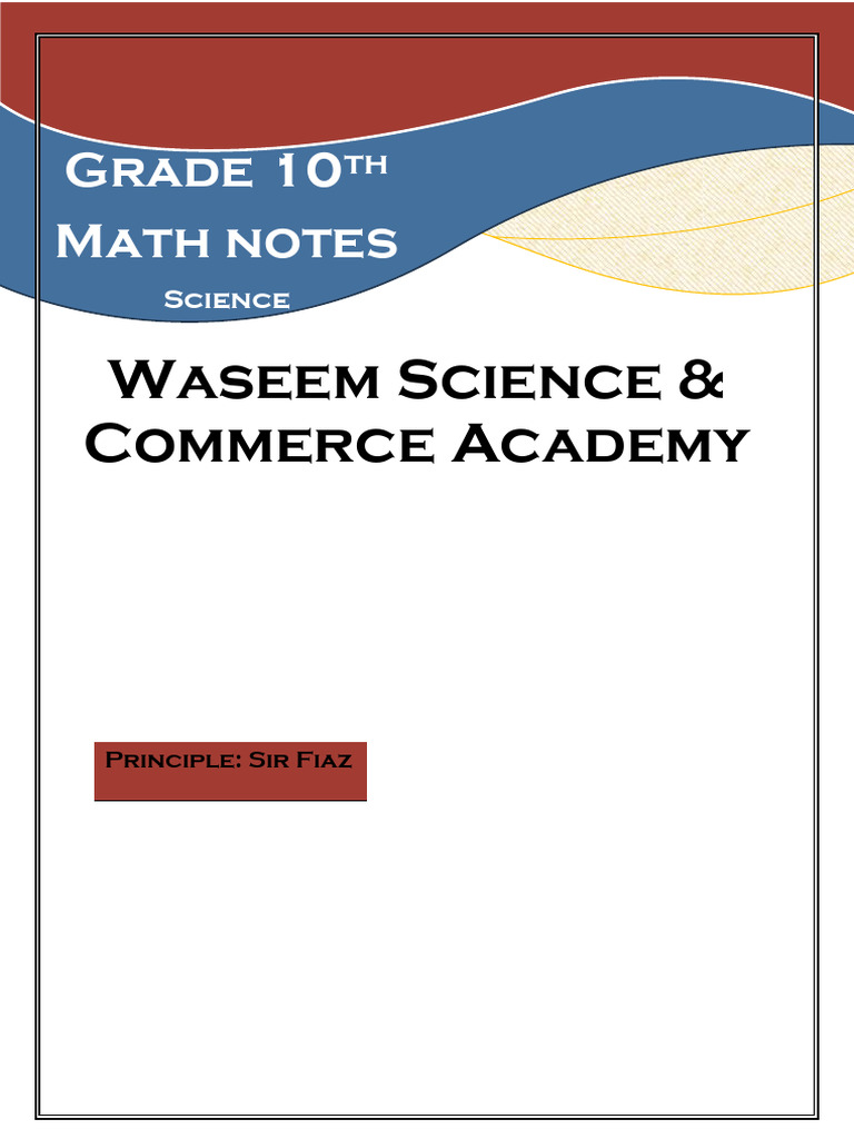 10th Math | PDF