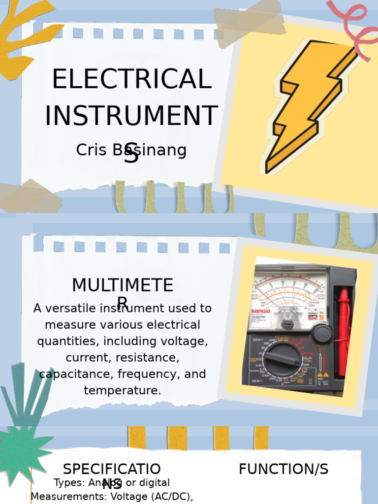 Basinang - Electrical Instruments | PDF | Electrical Resistance And Conductance | Technology ...