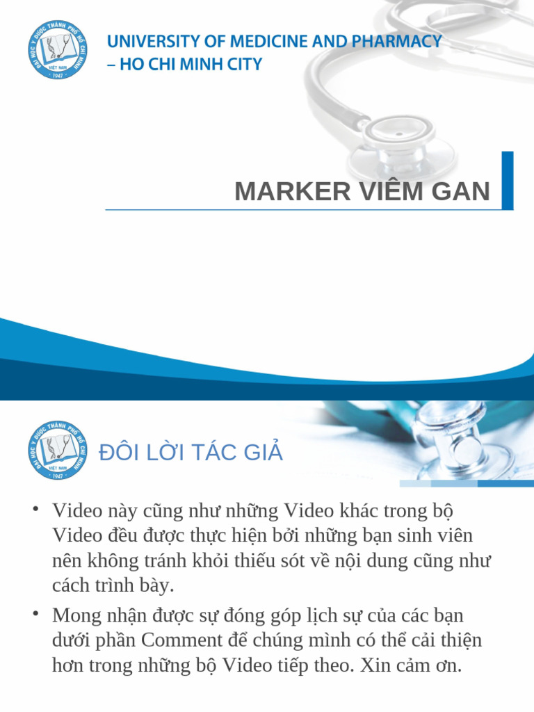 Marker Viêm Gan - CLS Yds | PDF