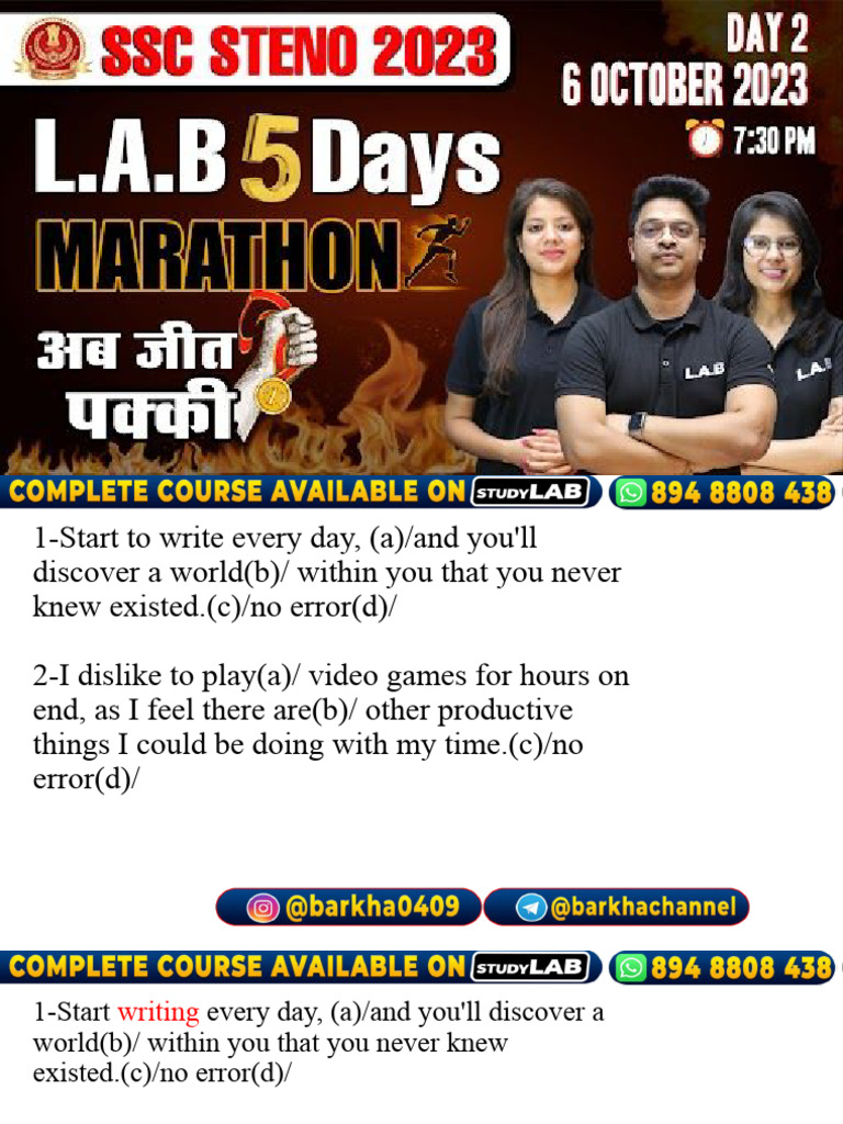 Class File STENO DAY 2 | PDF