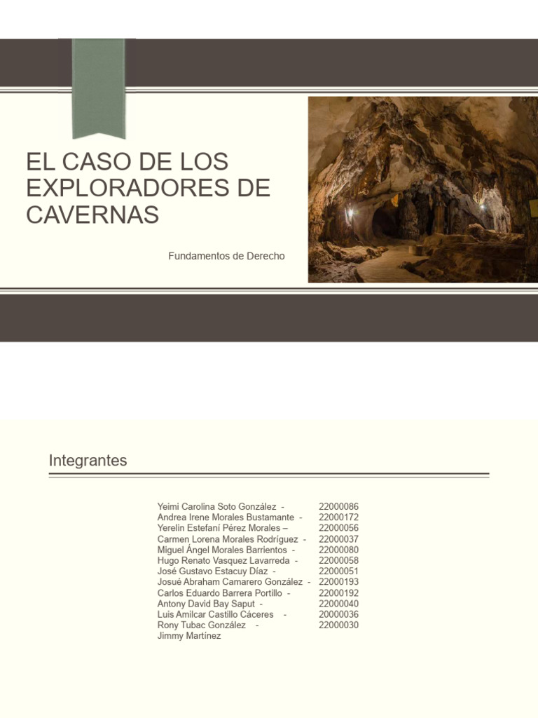 Análisis Jurídico: Exploradores de Cavernas | PDF | Política