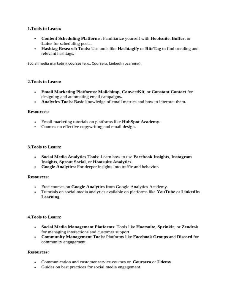 Tools to Learn | PDF