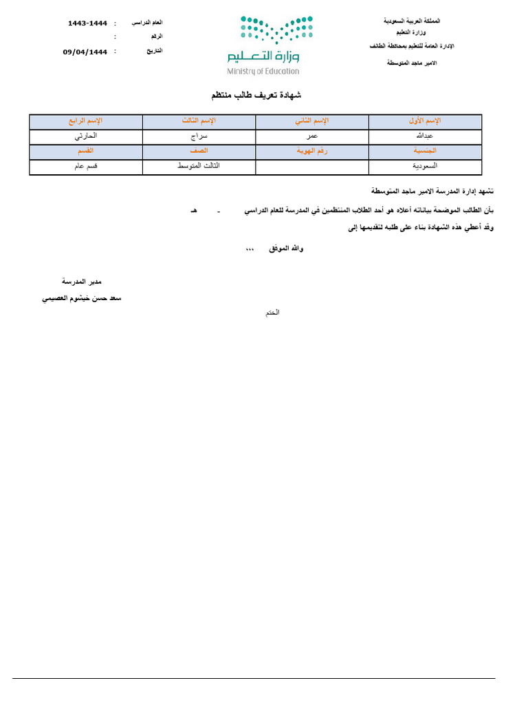 Identification Cer | PDF