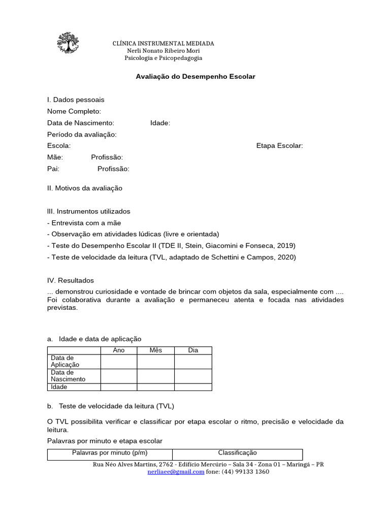 TDE-Modelo de Laudo | PDF