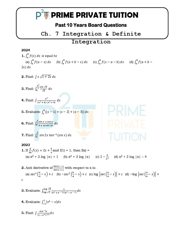 Integration | PDF