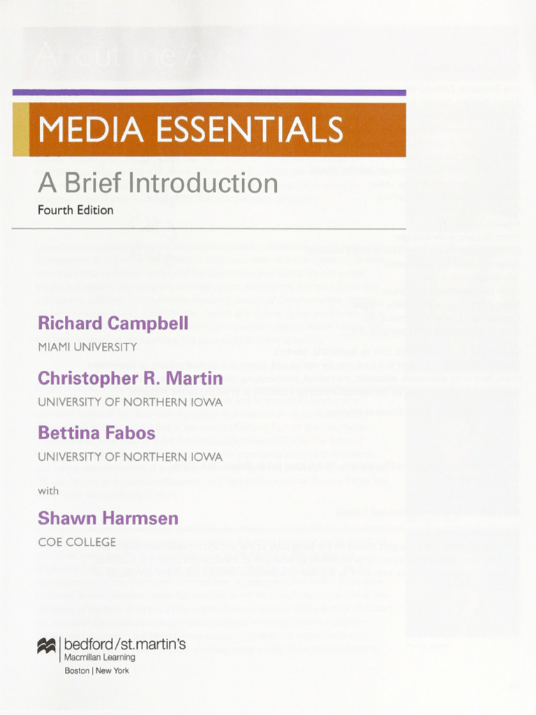 Media Essentials - A Brief Introduction | PDF