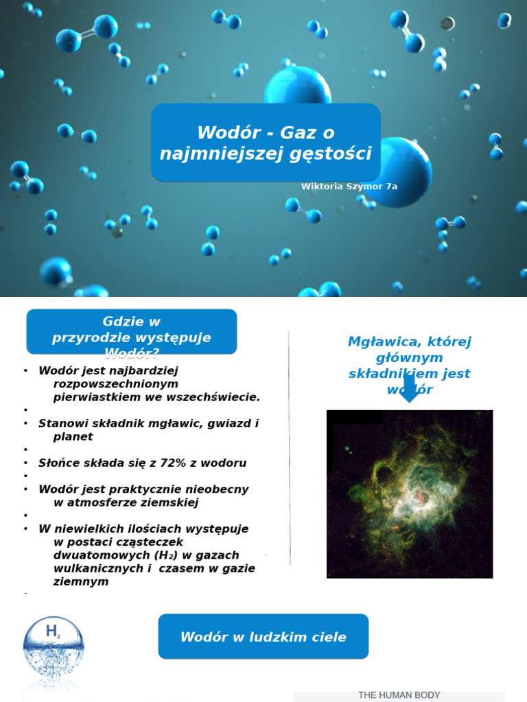 Prezentacja Wodór | PDF