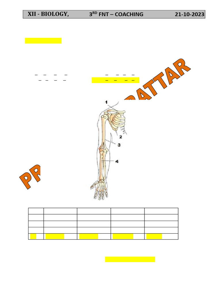 XII Biology Adeeb Rattar - With Key - 1-1 | PDF