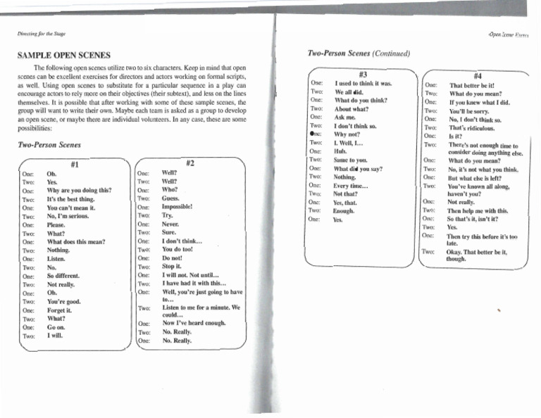 Open Scene Dialogs | PDF