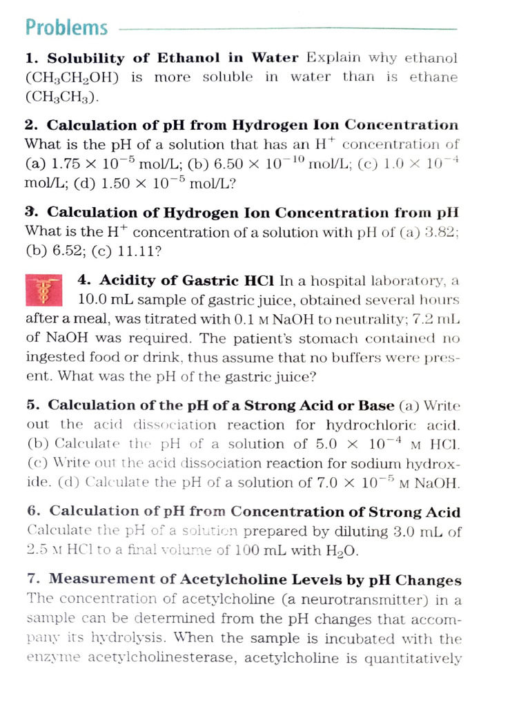 Biochemistry Water ActivityQuestion | PDF | Acid Dissociation Constant | Ph