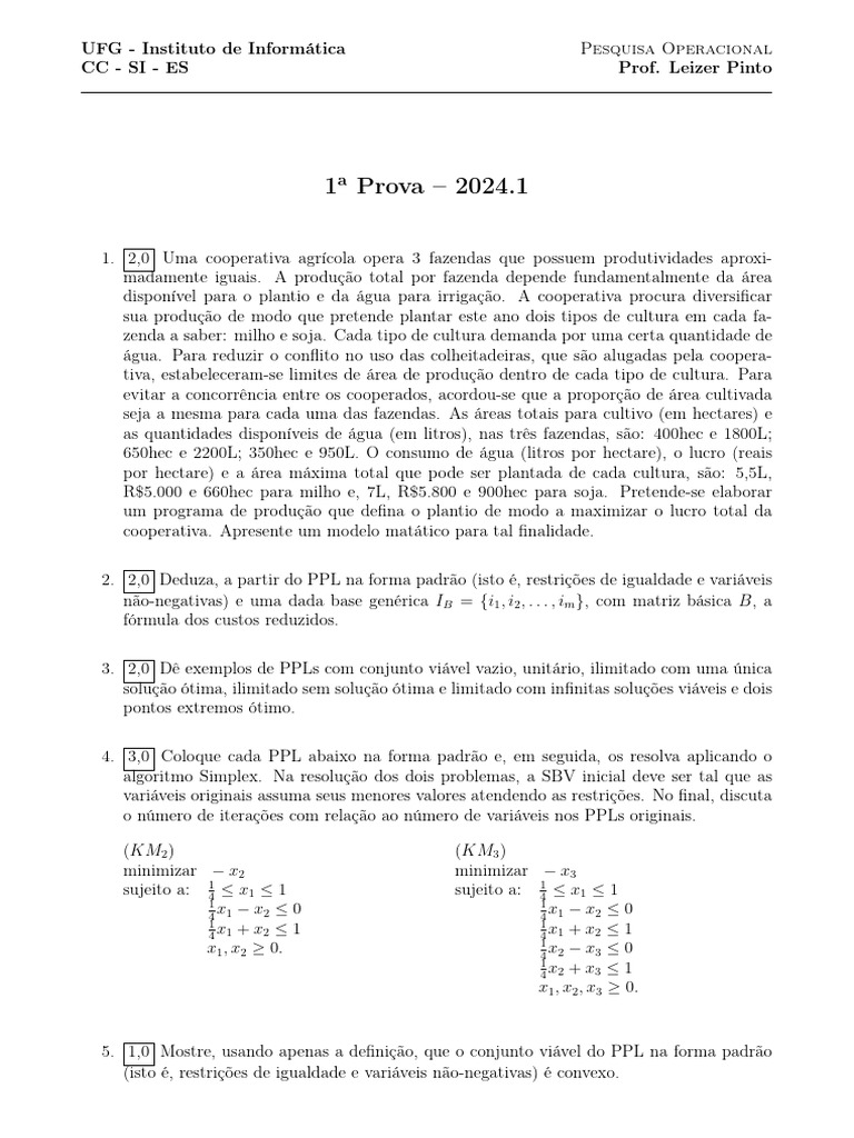 Prova1 CC SI ES | PDF