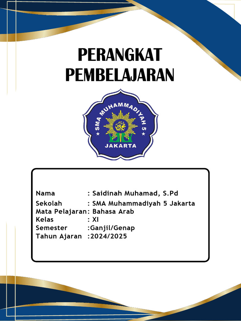 Cover Modul Ajar Bahasa Arab Kelas XI 20242025 | PDF