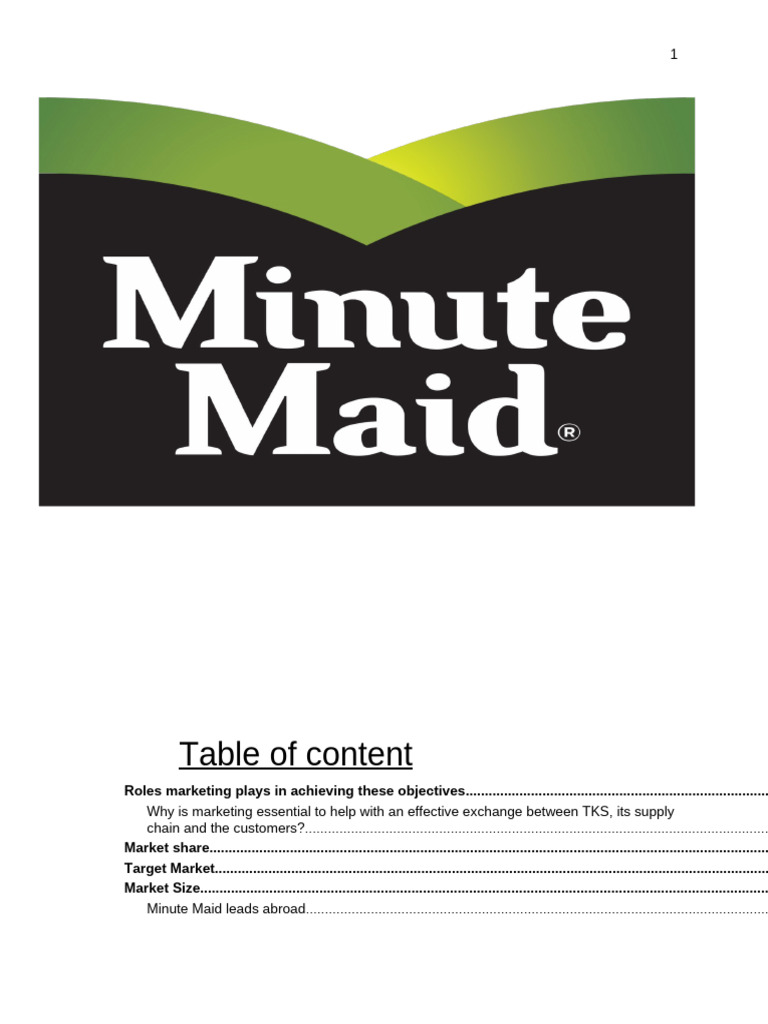 Minute Maid | PDF