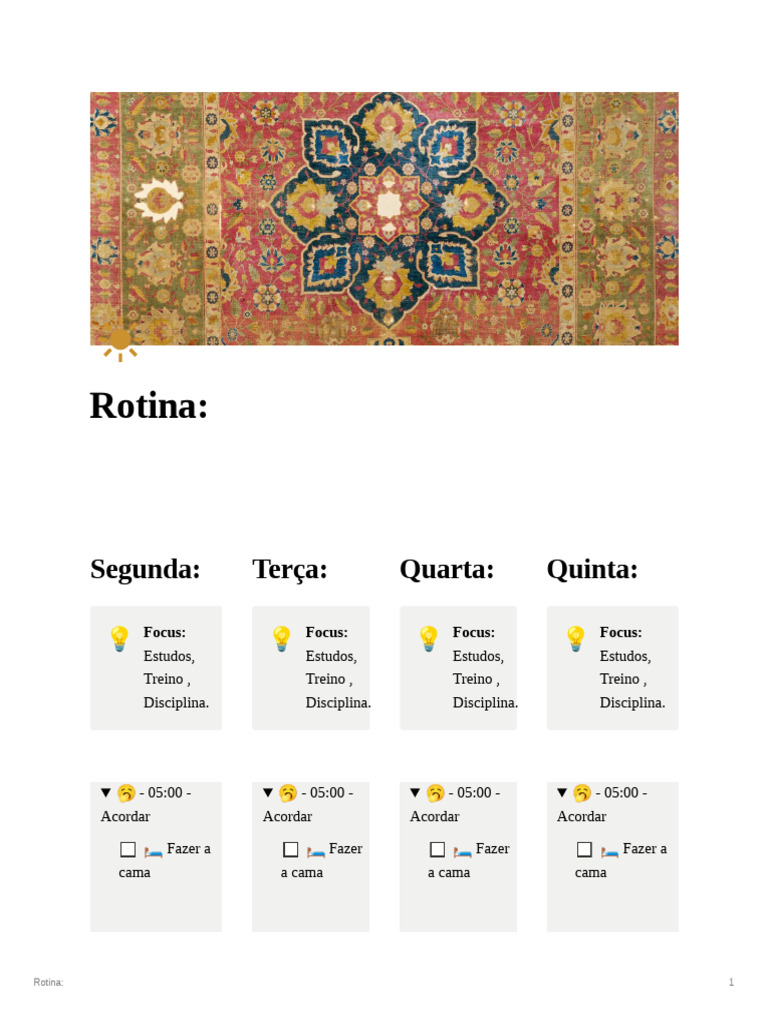 Rotina | PDF