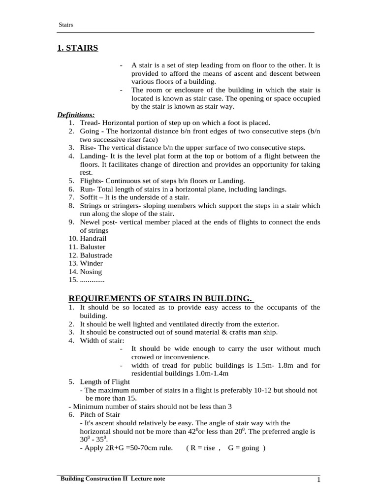 1 Stair | PDF
