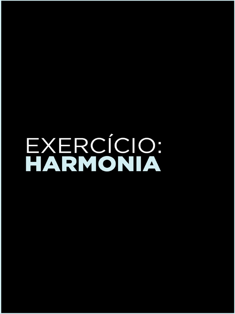 PDF Exercicio Harmonia | PDF