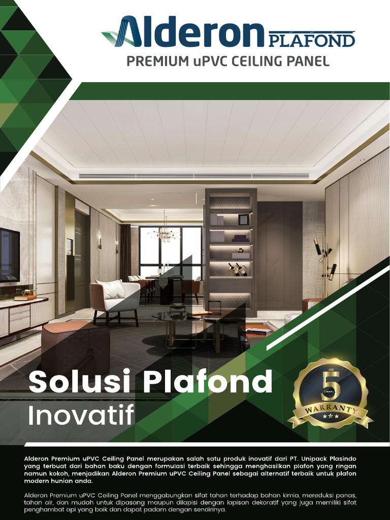 Brosur Alderon Plafon UPVC | PDF