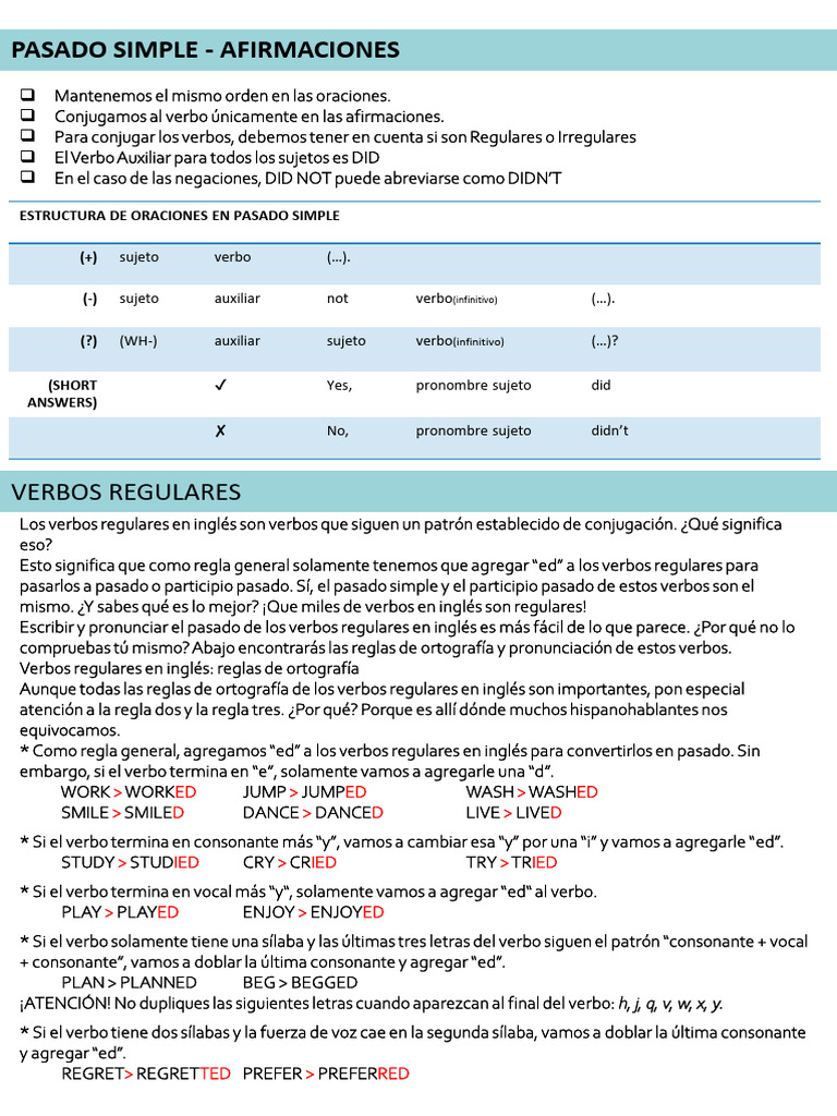 006-Pasado Simple | PDF