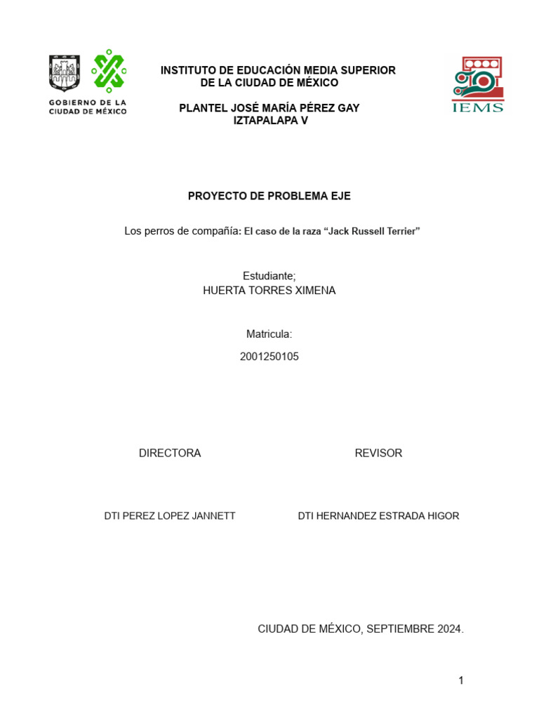 Portada de Problema Eje | PDF | Jack Russell Terrier | Terriers