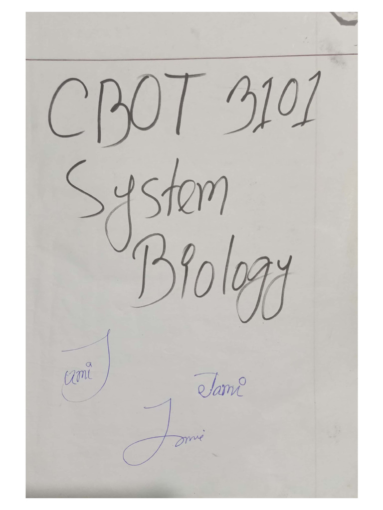 Sys. Biology | PDF