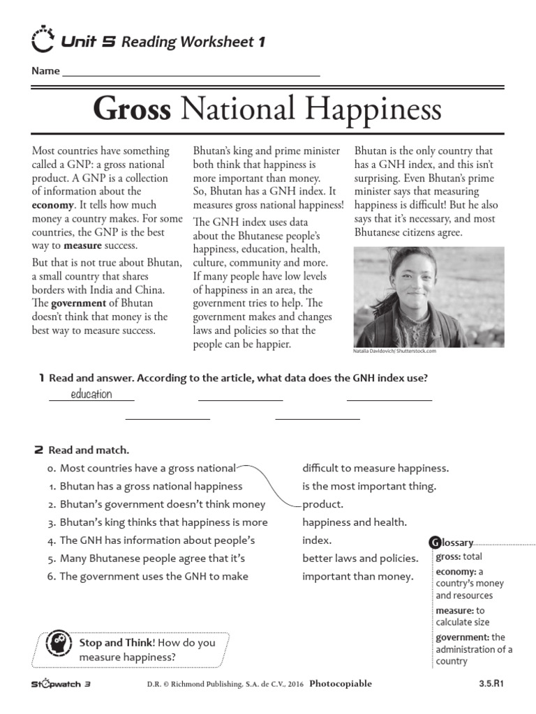 Stopwatch 3 Unit 5 Reading 1 (3.5.R1) | PDF