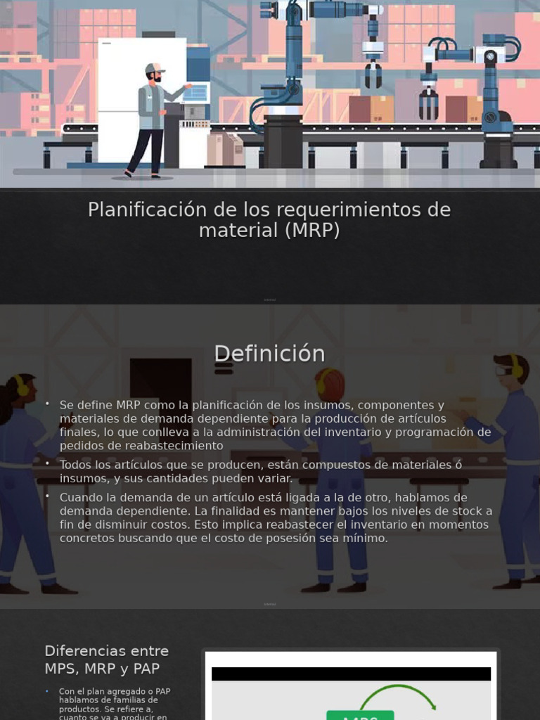 Planificación de Los Requerimientos de Material (MRP) | PDF