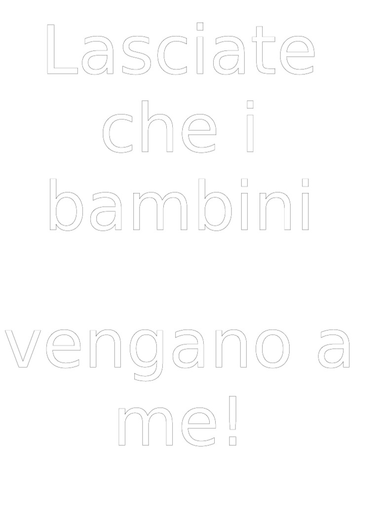 Lasciate Che I Bambini Vengano A Me PDF