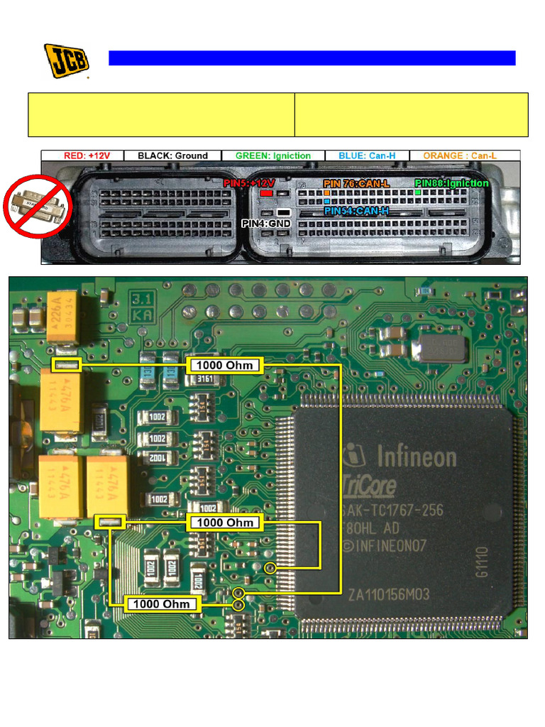 Tricore JCB Edc17 CV54 1767 Intflash | PDF
