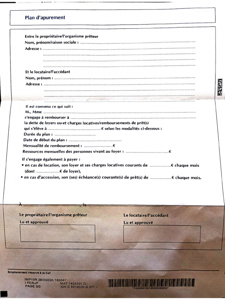 Plan D'apurement Vierge | PDF