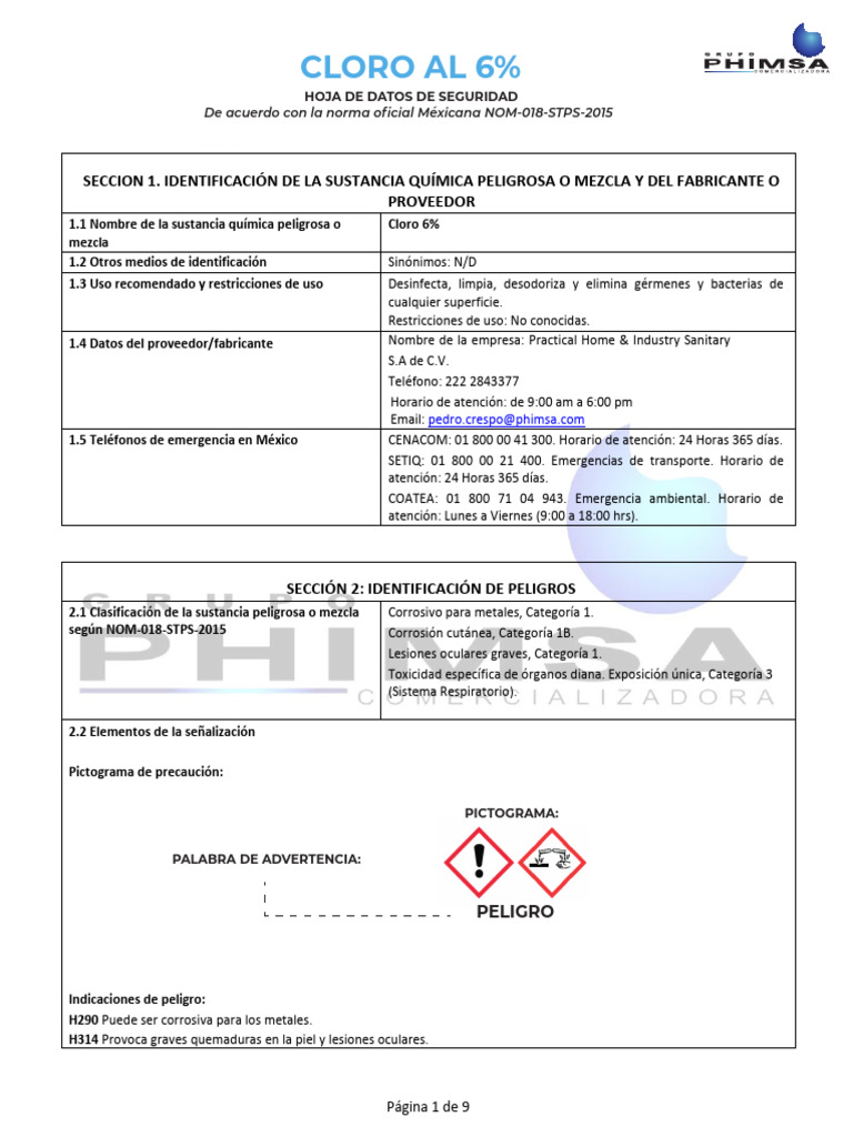 HDS Cloro Al 6 | PDF