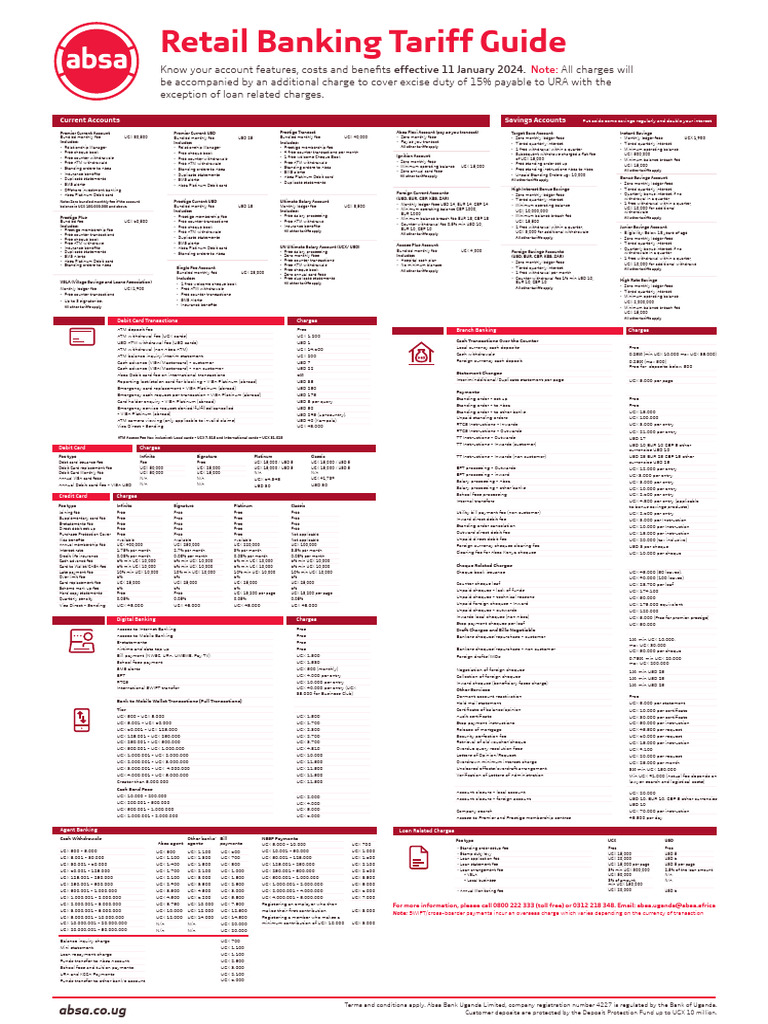Absa personal-tariff-guide | PDF