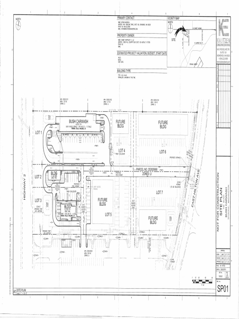 Bush Car Wash PBSP Site and Utility Plans | PDF