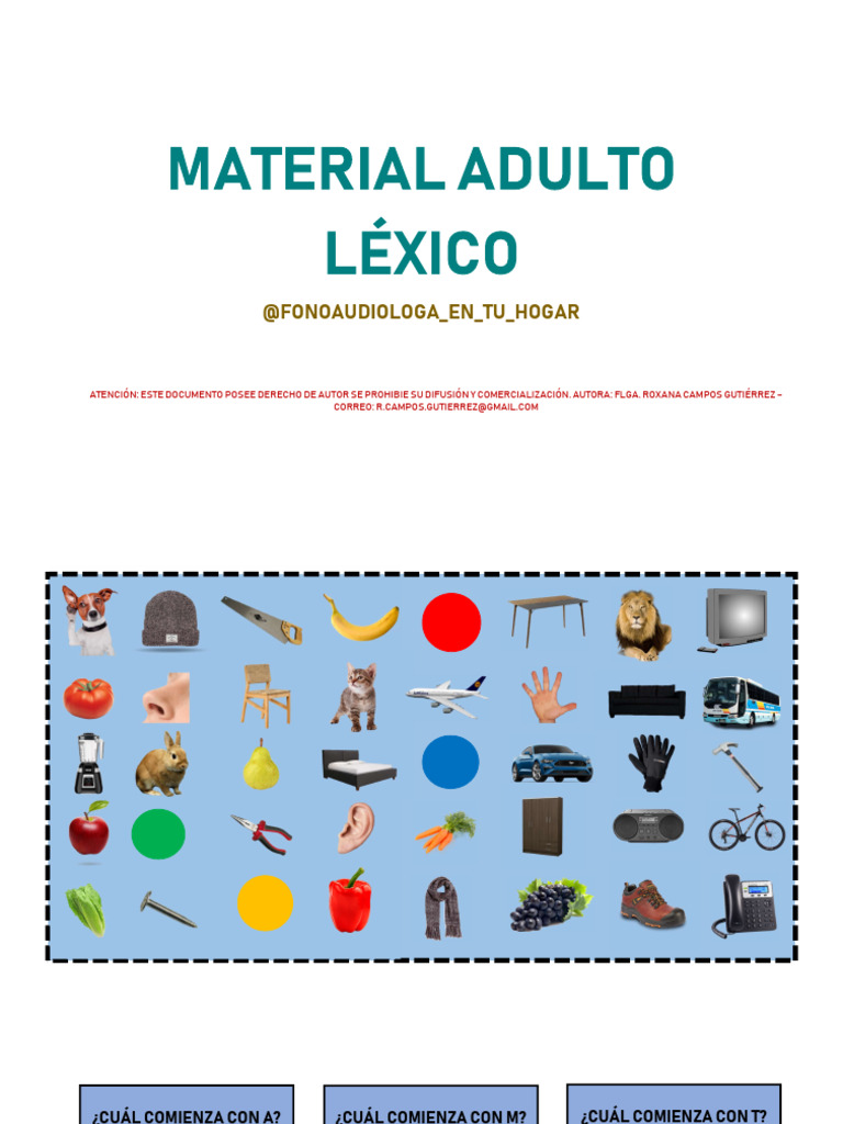 Producto 10. Léxico. | PDF