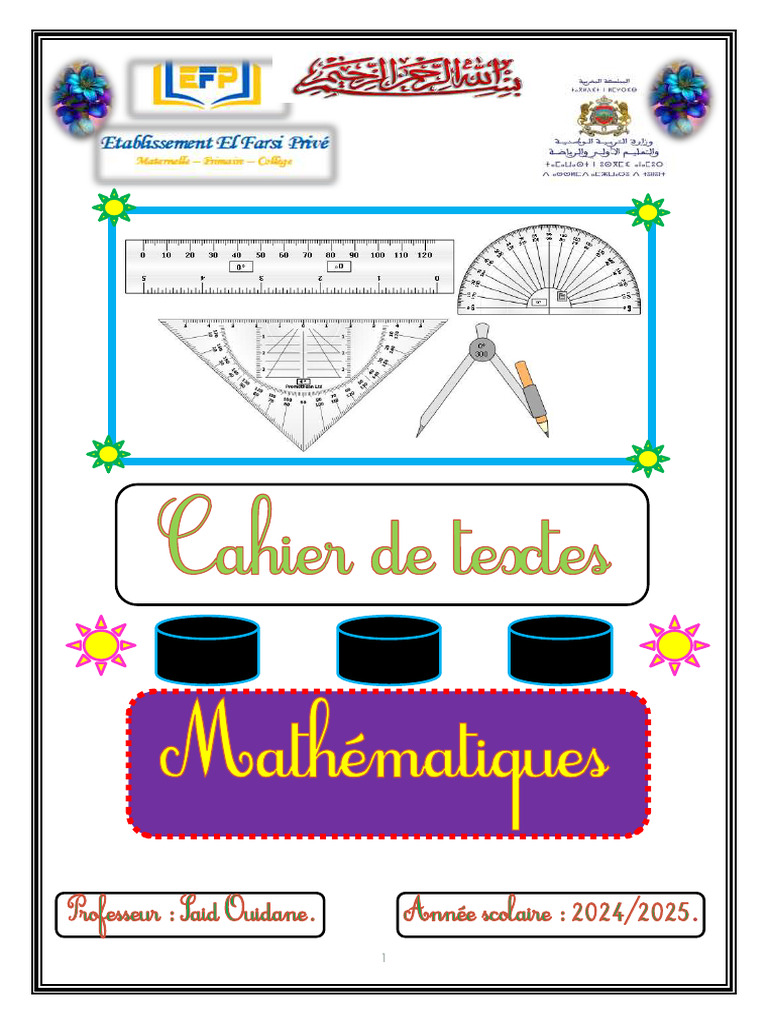 Cahier de textes(2024-2025). | PDF