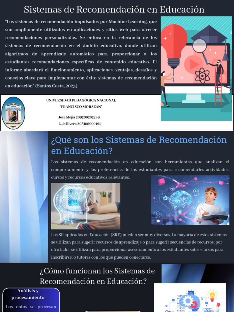 Presentación de Sistemas-de-Recomendacion-en-Educacion.pptx | PDF