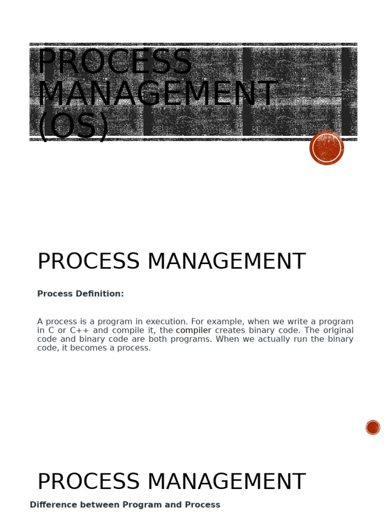 Process Management (OS) | PDF