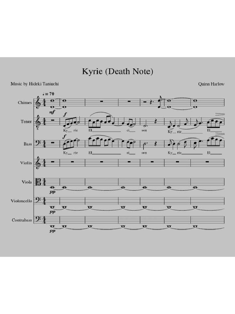 Kyrie (Death Note) | PDF