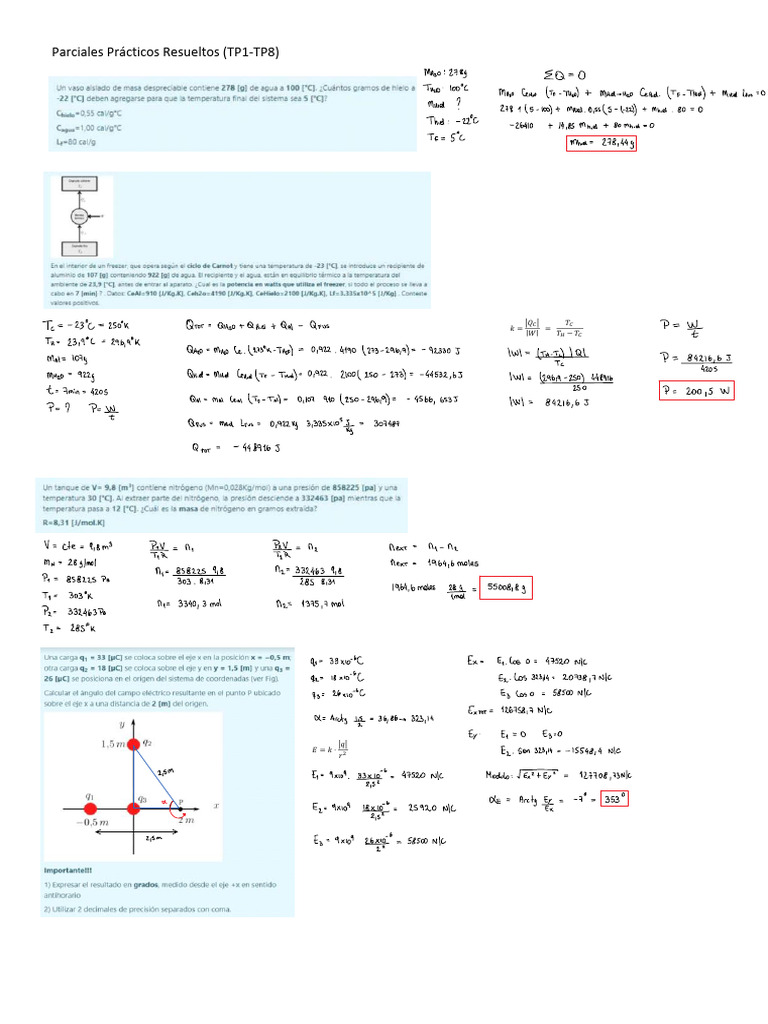 Parciales Prácticos Resueltos (TP1-TP8) | PDF