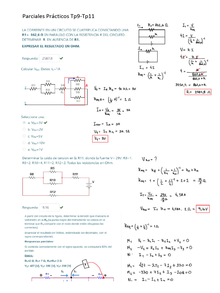 Parciales Prácticos Resueltos (Tp9-Tp11) | PDF
