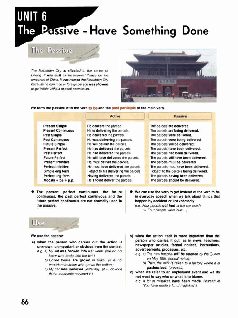 Grammarway 4 Unit 6 | PDF