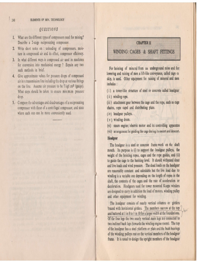 Chapter 11 - Winding Cages and Shaft Fittings | PDF