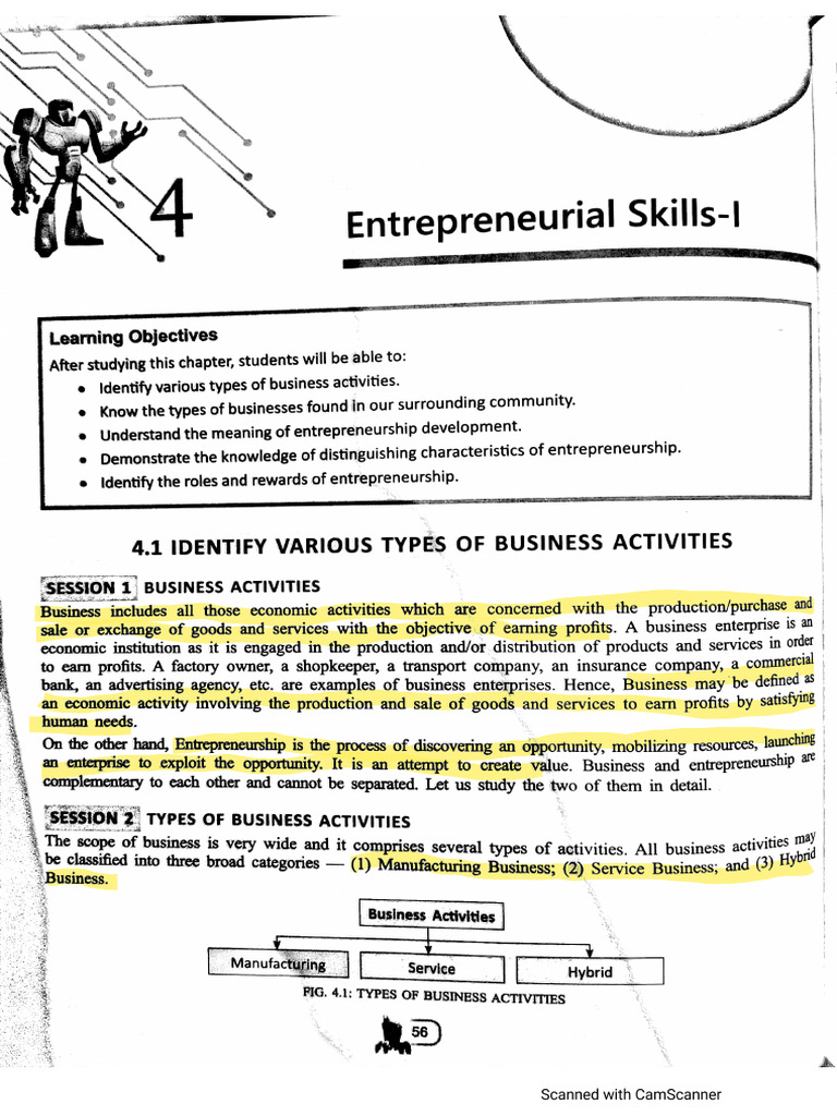 Chapter 4 - Entrepreneurial Skills | PDF