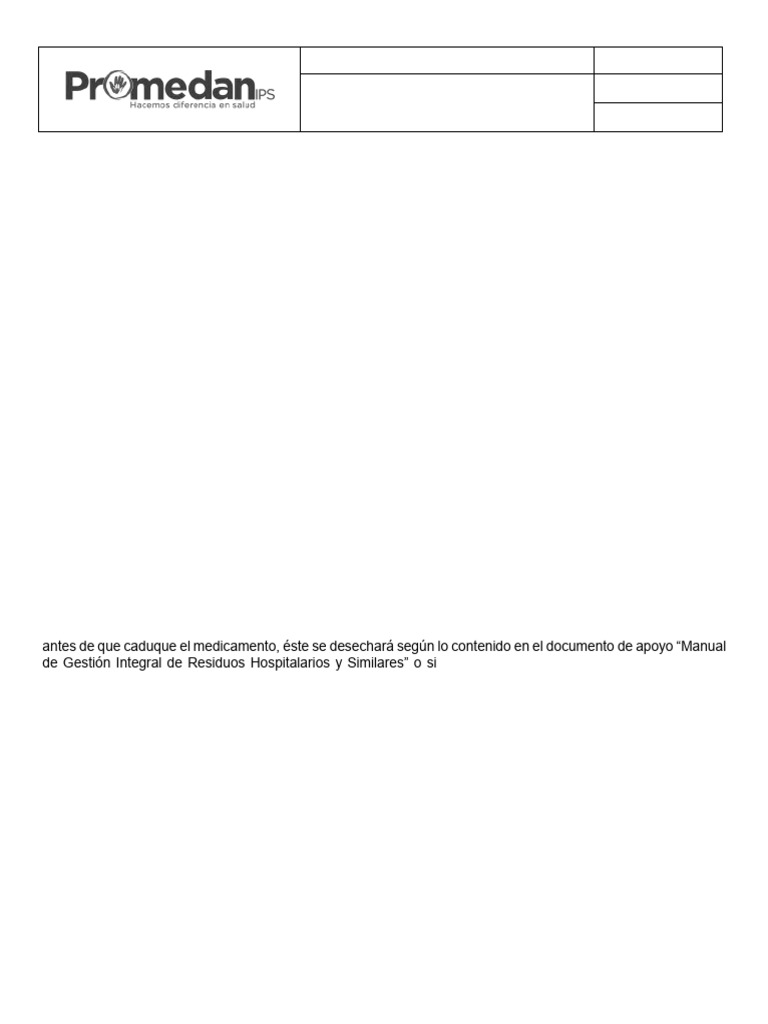 Manejo Seguro de Medicamentos Multidosis | PDF | Medicamentos con receta