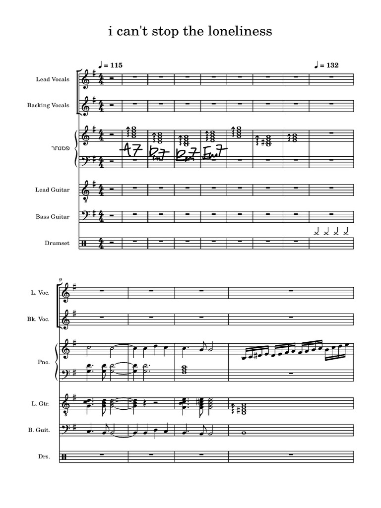 I Can't Stop The Loneliness | PDF