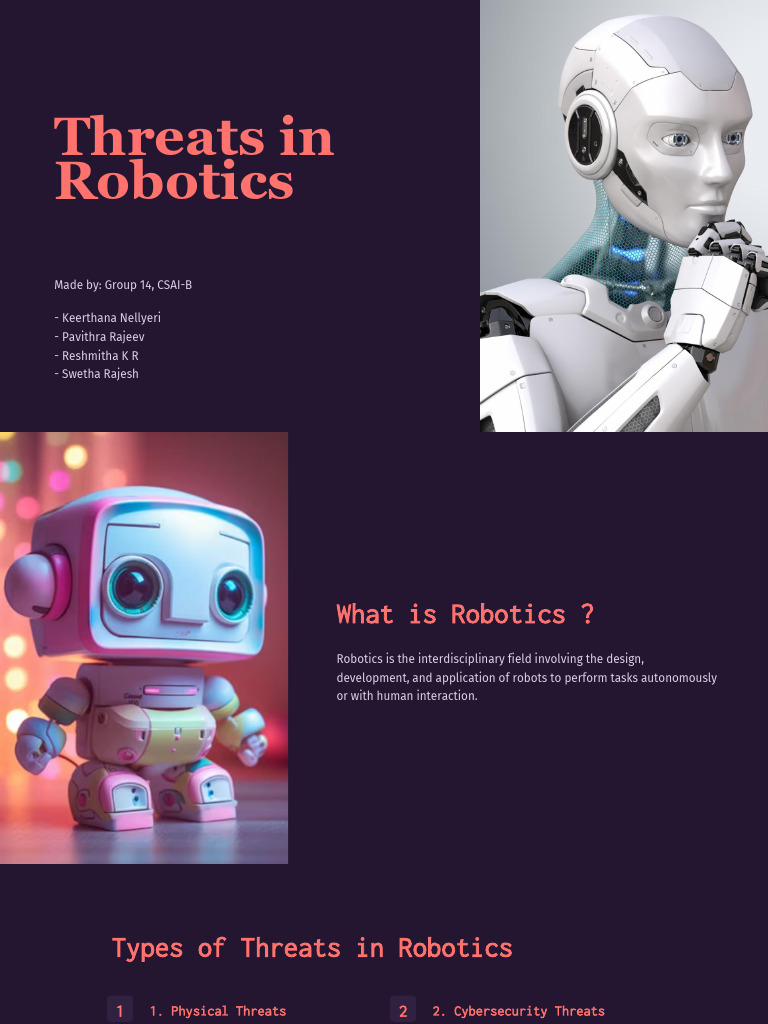 GRP 14 PPT Threats-In-Robotics | PDF